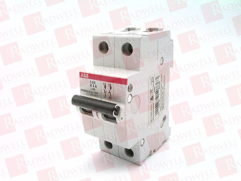 S202-K4 Din Rail Mount Circuit Breaker by - ABB - ASEA BROWN BOVERI