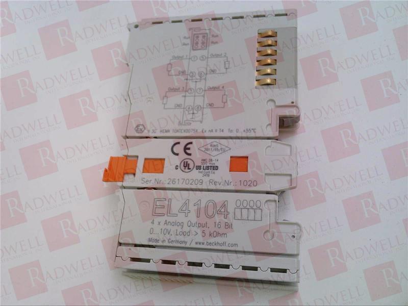 EL4104 PLC Programming Terminal by BECKHOFF