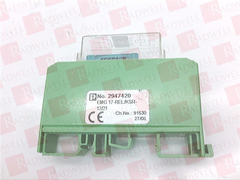 EMG 17-REL/KSR- 12/21 Relay/Socket by PHOENIX CONTACT