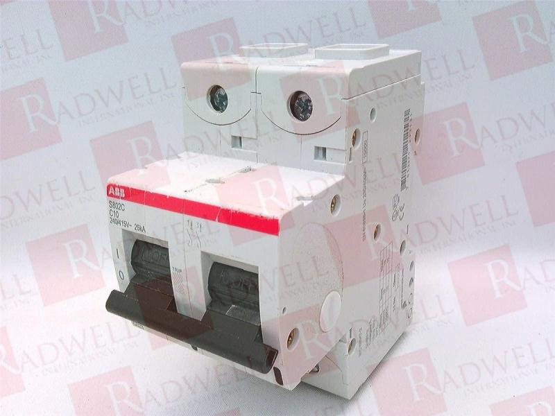 S802C-C10 Din Rail Mount Circuit Breaker by - ABB - ASEA BROWN BOVERI