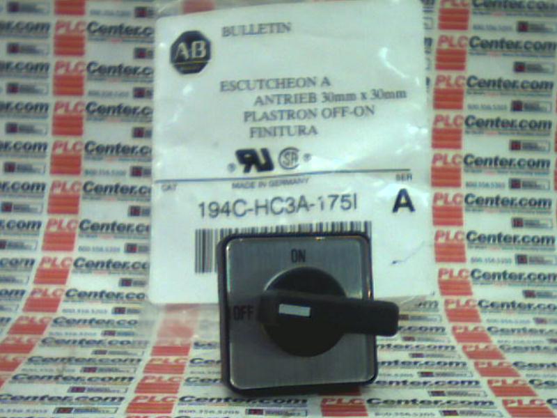194C-HC3A-175I Selector Switch by ALLEN BRADLEY