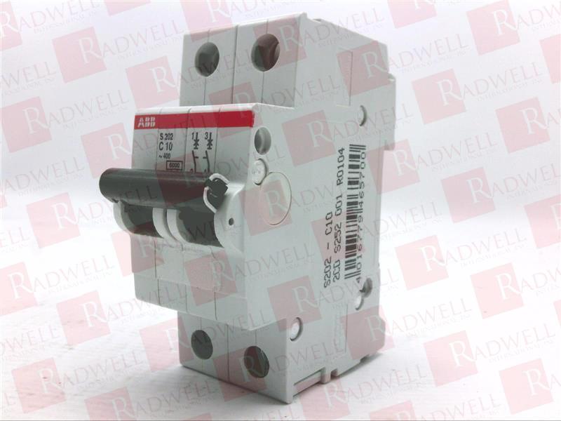 S202-C10 Din Rail Mount Circuit Breaker by - ABB - ASEA BROWN BOVERI