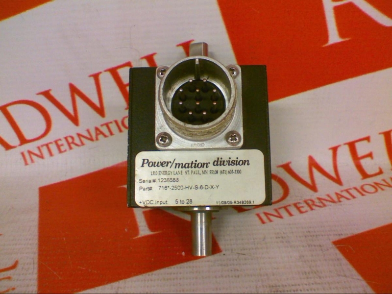 716-2500-HV-S-6-D-X-Y Encoder/Resolver by POWER MATION