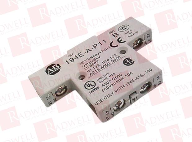 194E-A-P11 Auxiliary Contact by ALLEN BRADLEY