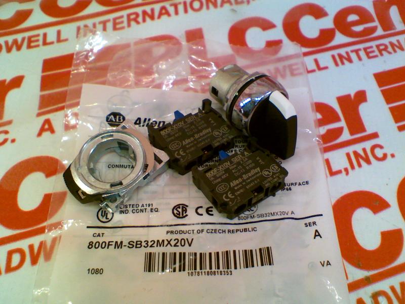 800FM-SB32MX20V Selector Switch by ALLEN BRADLEY