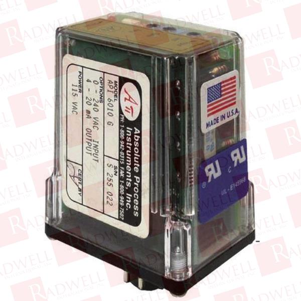 API 6010 G 0-100VAC INPUT 1-5VDC OUTPUT Transmitter by ABSOLUTE PROCESS ...