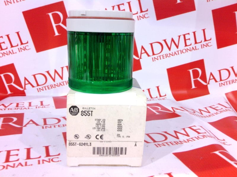 855T-G24YL3 Stack Light by ALLEN BRADLEY