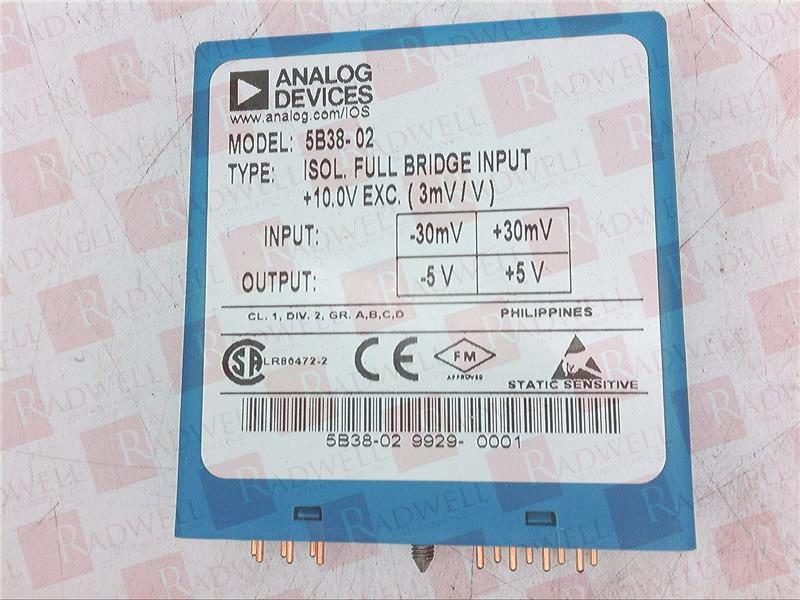5B38-02 PLC Module/Rack by ANALOG DEVICES