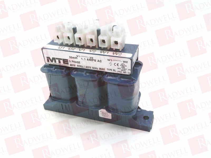 RLW-07P605 Line Reactor Transformer by MTE