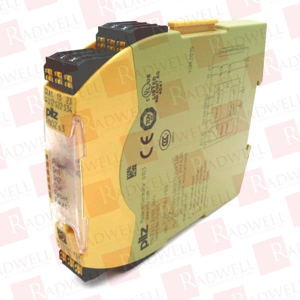 PNOZ S3 C 24VDC 2N/O Safety Relay by PILZ