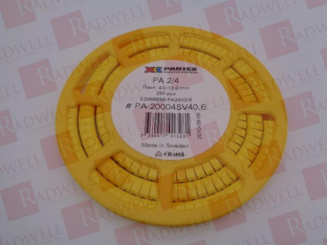 PA-20004SV40.6 Wire/Terminal Marker by PARTEX