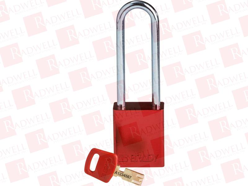 ALU-RED-76ST-KD Magnetic Door Holder/Lock by BRADY