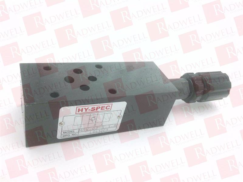 MRV-02-B-3-B Control Valve by HY-SPEC
