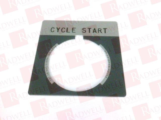 800T-X559E/CYCLE-START Legend Plate by ALLEN BRADLEY