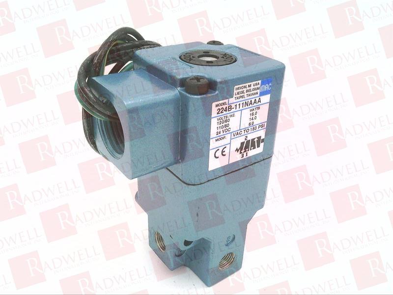 224B-111NAAA Solenoid Valve by MAC VALVES INC