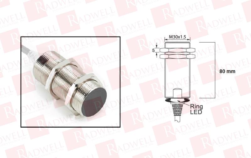 E57-LAL-30A2S3-SUB Proximity Switch by RADWELL VERIFIED SUBSTITUTE