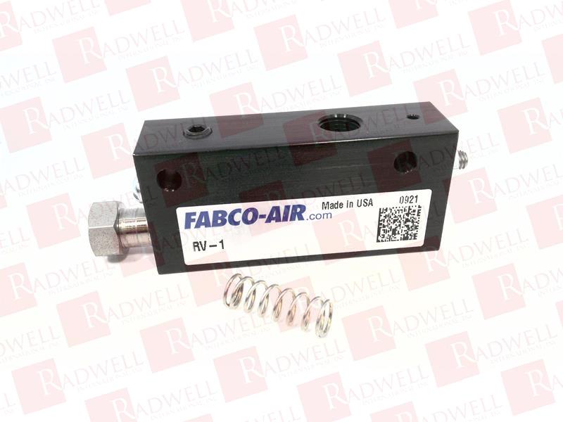 RV-1 Pneumatic Valve by FABCO