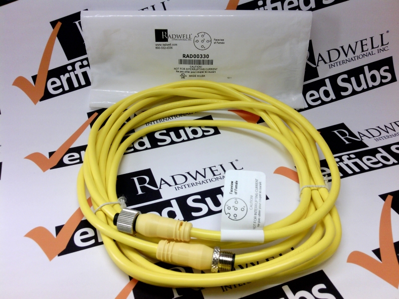 RK 4.5T-4-RS 4.5T-SUB QD Cable/Cord Set by RADWELL VERIFIED SUBSTITUTE