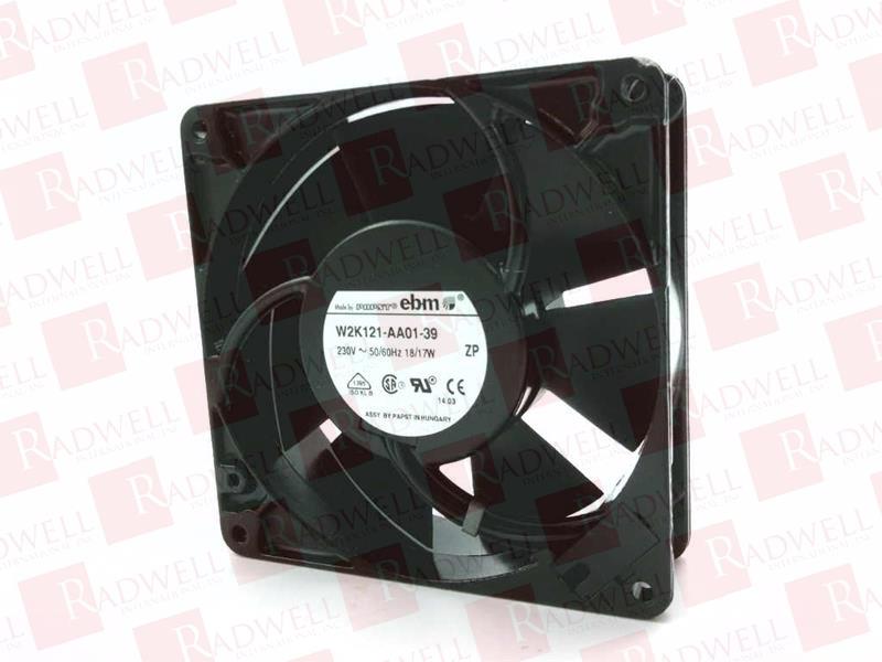 W2K121-AA01-39 Fan/Thermal Management for Control Panel by EBM PAPST