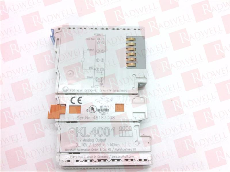 KL4001 PLC Programming Terminal by BECKHOFF