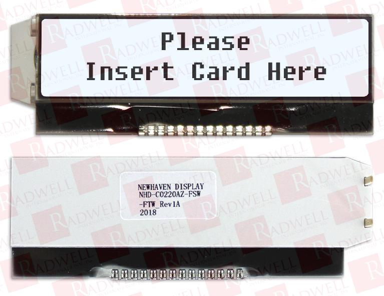 NHD-C0220AZ-FSW-FTW Indicator/Display by NEWHAVEN DISPLAY