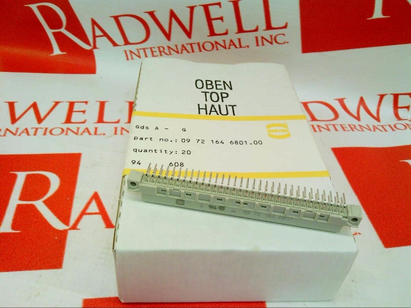 09-72-164-6801 Connector/Terminal/Pin by HARTING