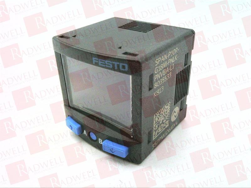 SPAN-P10R-G18M-PNLK-PNVBA-L1 Pressure Sensor/Transducer by FESTO