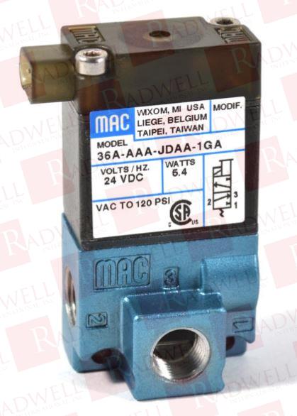 36A-AAA-JDA0-4KJ Solenoid Valve por MAC VALVES INC