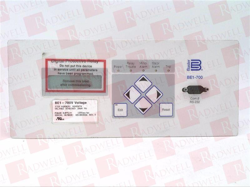 BE1-700 N3N5X7N Relay/Socket by BASLER ELECTRIC