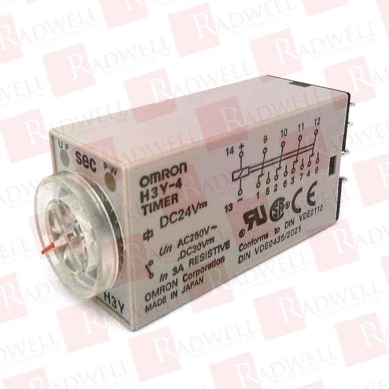 H3Y-4 DC24 5S Time Delay Relay by OMRON