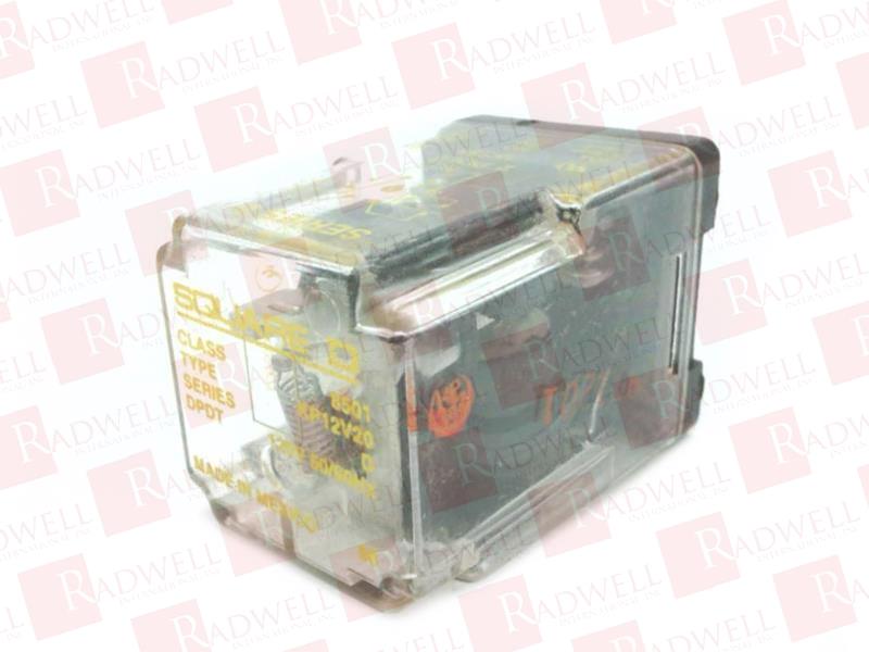 8501KP12V20 Relay/Socket by SQUARE D