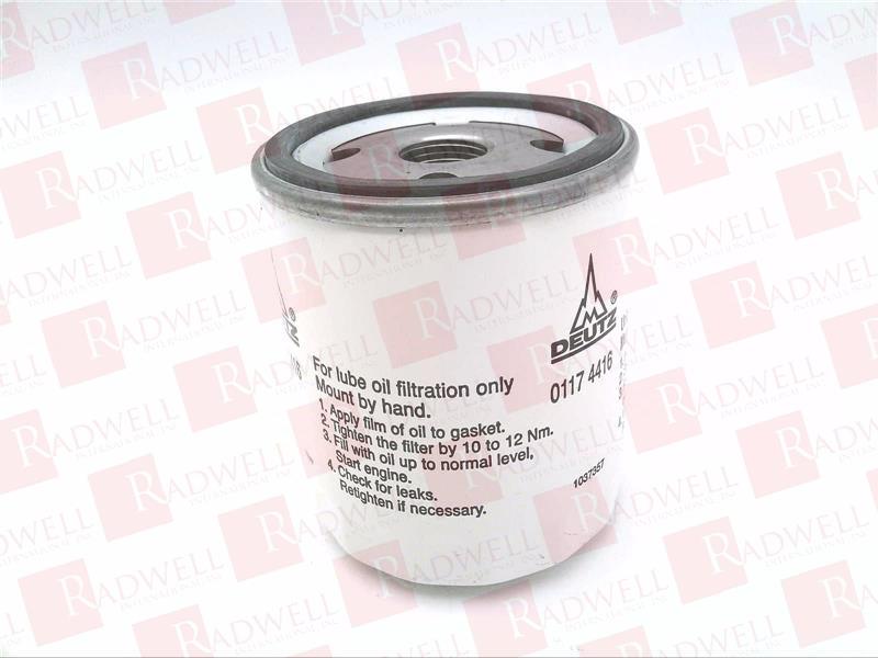 0117-4416 Hydraulic Filter & Assembly & Components & Kit by DEUTZ ...