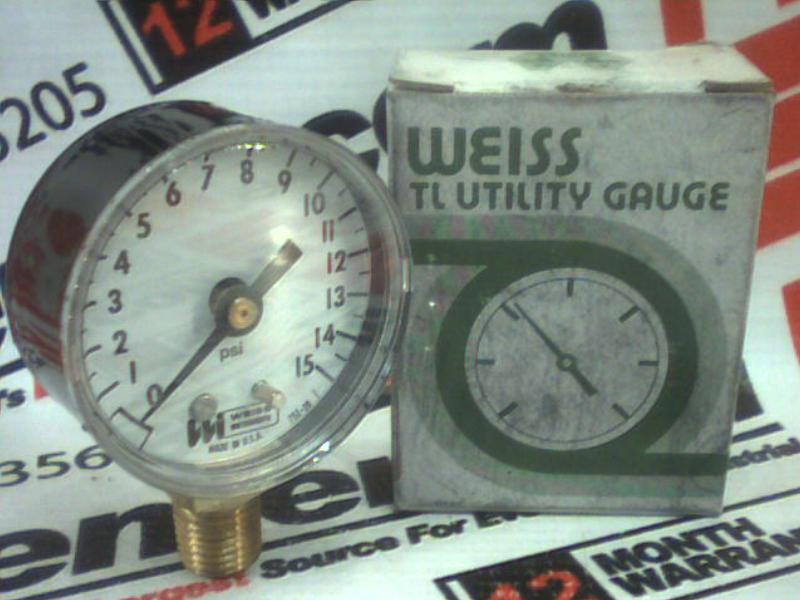 TL20-015-2LD Pressure Gauge by WEISS INSTRUMENTS