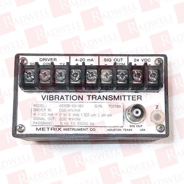 5510B-101-18V Vibration Monitor/Meter by METRIX VIBRATION