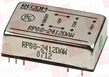 RP08-2412DAW Power Supply/Voltage Converter PC Board Mount by RECOM