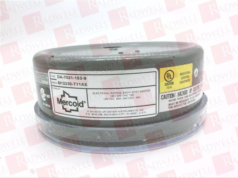 DA-7031-153-9 Pressure Switch by DWYER