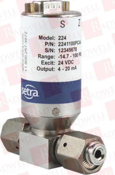 224G-017B-A-BW-N1-D1-J Pressure Sensor/Transducer by SETRA