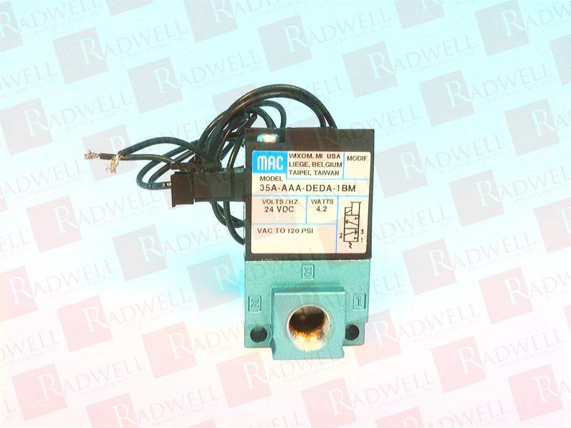 35A-AAA-DEDA-1BM Solenoid Valve by MAC VALVES INC