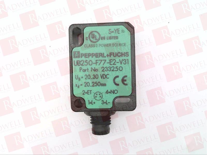 UB250-F77-E2-V31 Ultrasonic Sensor by PEPPERL & FUCHS