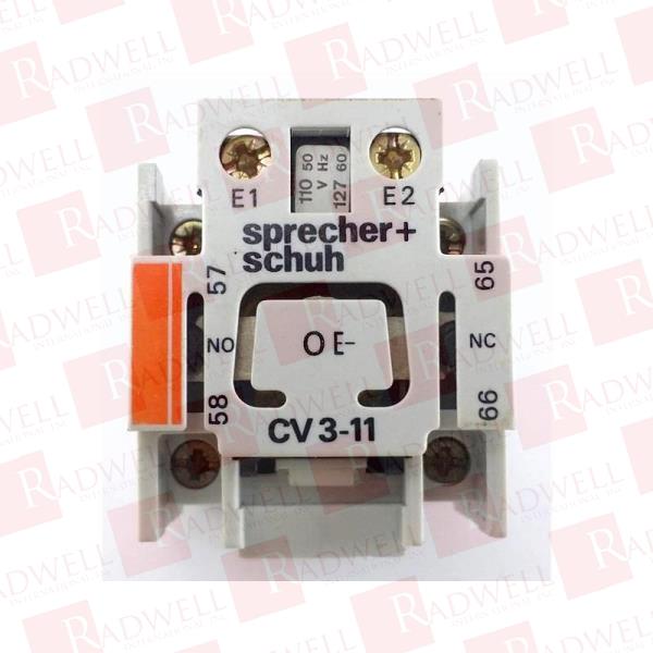 CV3-11-110V50/127V60 Auxiliary Contact by SPRECHER & SCHUH