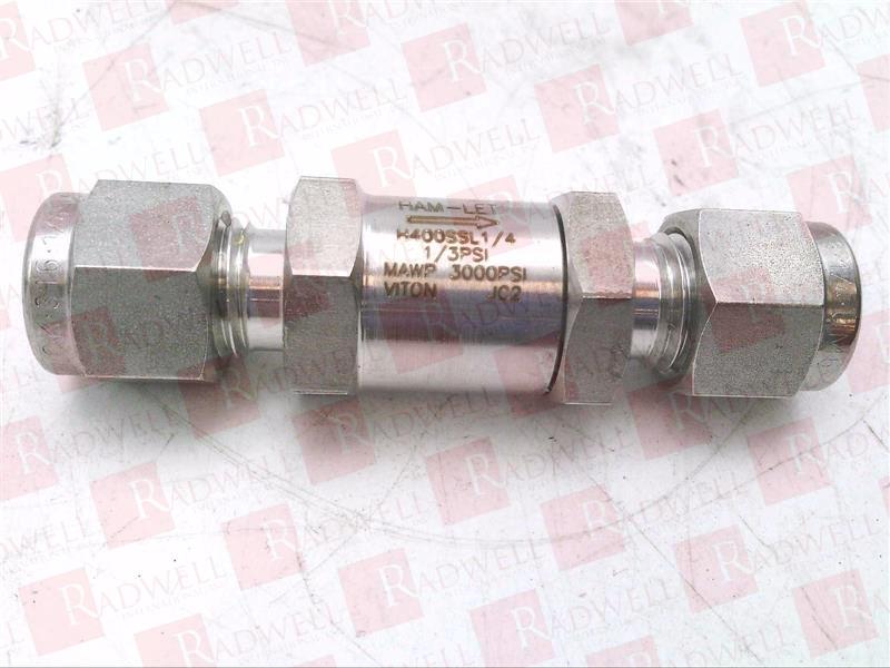 H-400-SS-L-1/4-1/3 PSI Pressure Relief Valve by HAM-LET