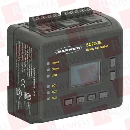 SC22-3E Safety Controller by BANNER ENGINEERING